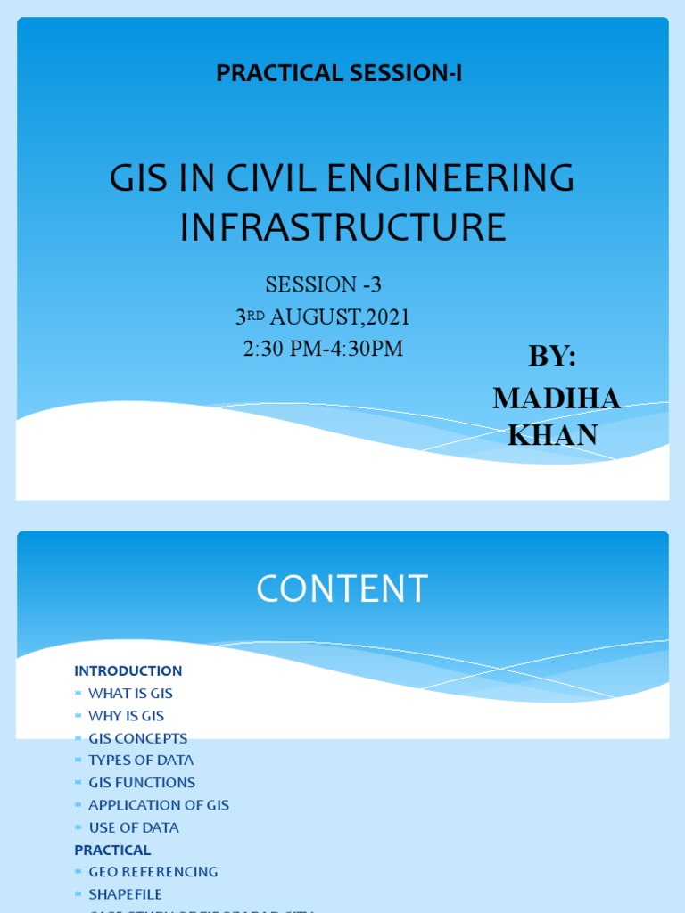 Gis in Civil Engineering Infrastructure | PDF | Geographic Information ...