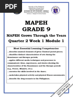 DLL Mapeh 9 - Q2 | PDF