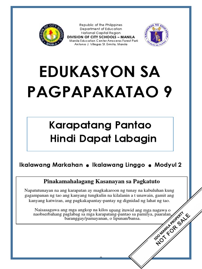 EsP 9 - Q2 - Mod2 | PDF