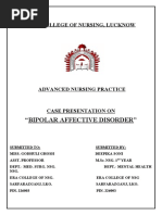 Case Study - Bipolar Disorder | PDF | Bipolar Disorder | Abnormal ...