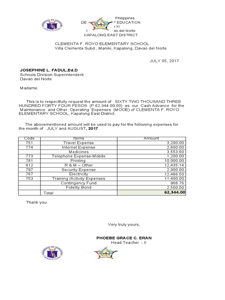 MOOE Forms UPDATED | PDF | Personal Computers