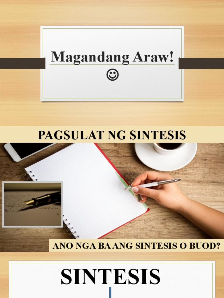 Aralin 4 Pagsulat NG Sintesis | PDF