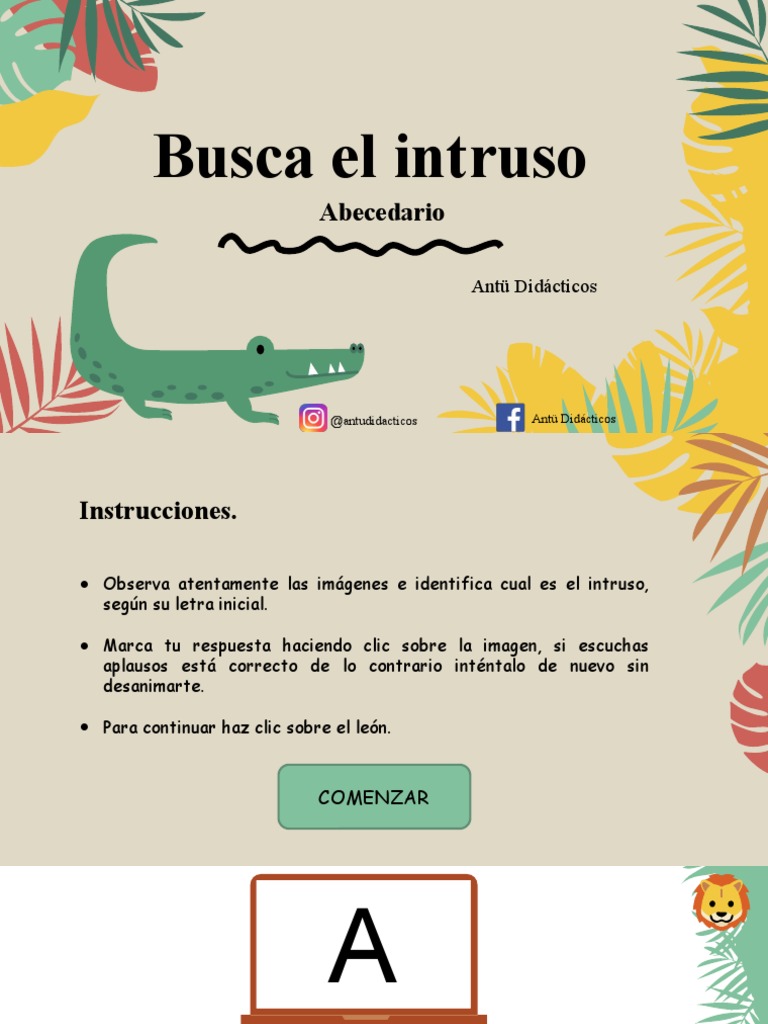 Busca El Intruso - Abecedario | PDF