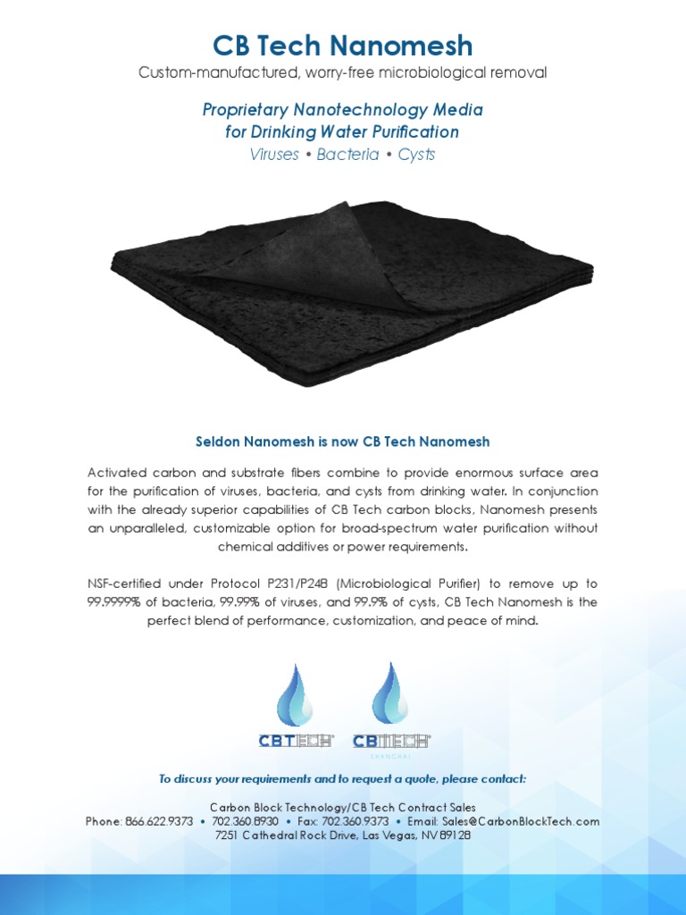 CB Tech Nanomesh | PDF | Technology & Engineering