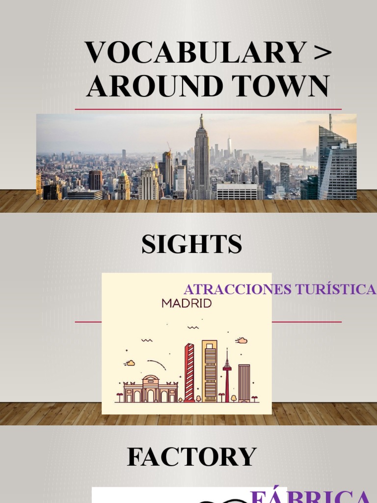 Vocabulary for Places Around Town | PDF