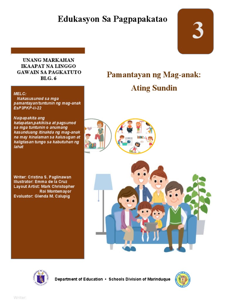 6 ESP3 Q1 W4 Final ChristinaS - Paglinawan | PDF