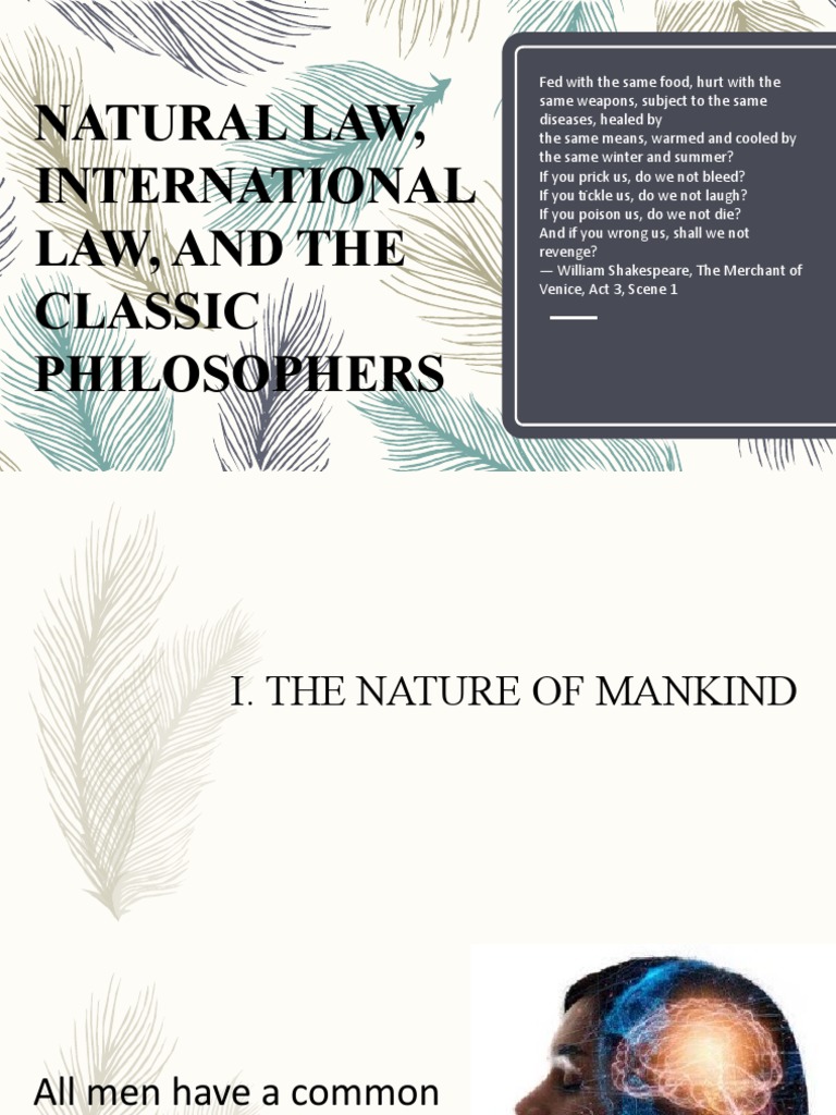 Natural Law, International Law, and The Classic Philosophers | Download ...