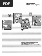 Cummins Qsk23 Maintenance and Operation Manual | PDF
