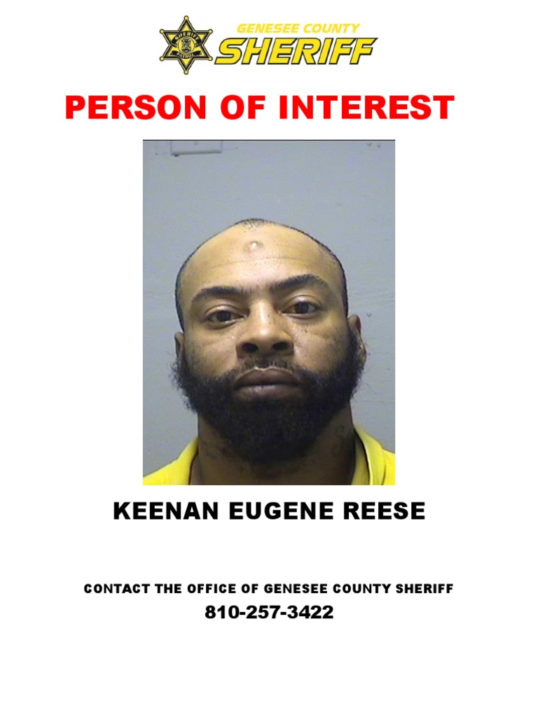 POI - Keenan Eugene Reese - GCSO | PDF