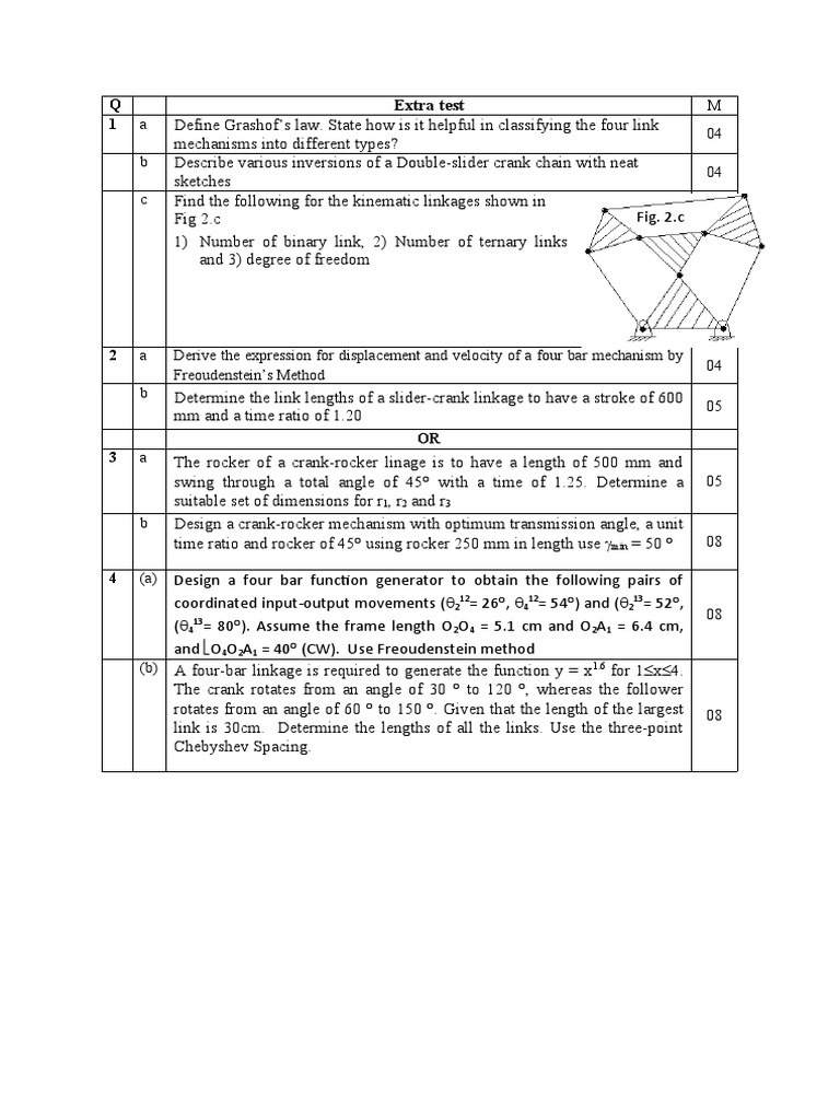 Extra Test | PDF | Kinematics | Physics