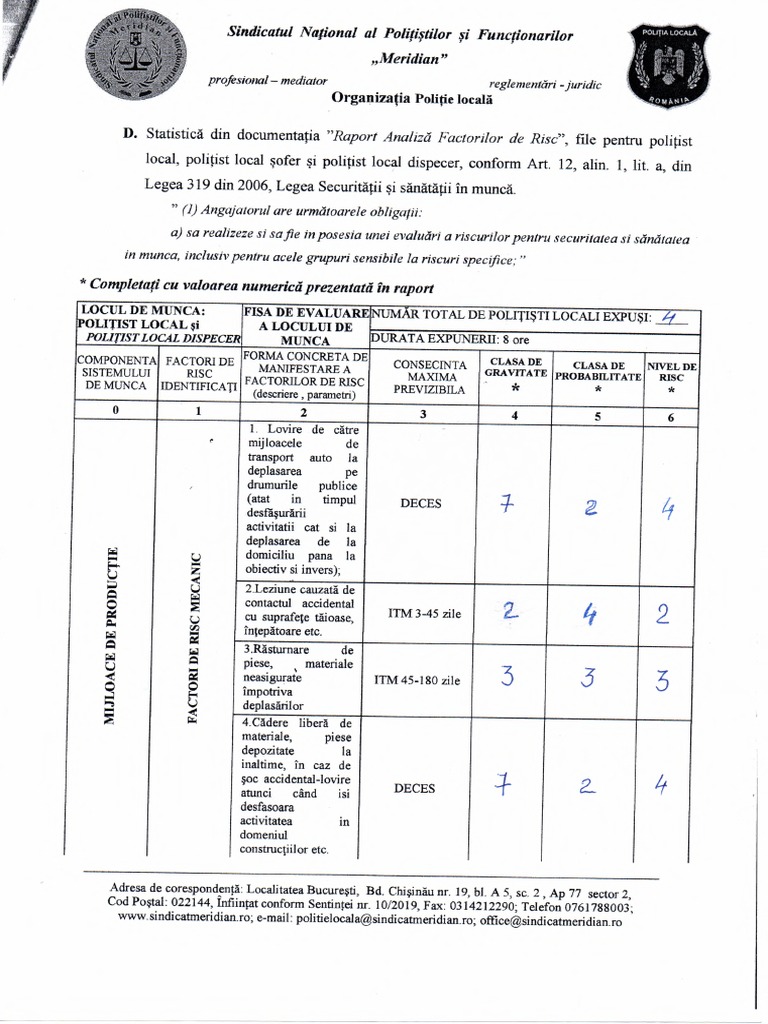 Politist Local Dispecer | PDF