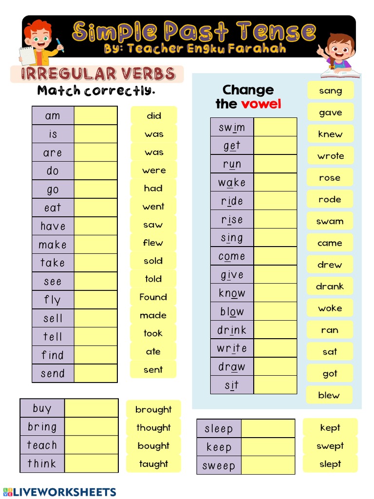 Past Simple Tables | PDF