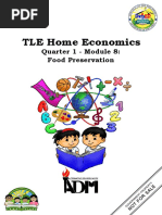 TLE HE Grade 6 Q1 | PDF | Food Preservation | Foods
