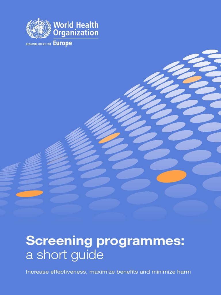 Screening Programmes:: A Short Guide | PDF | Sensitivity And ...