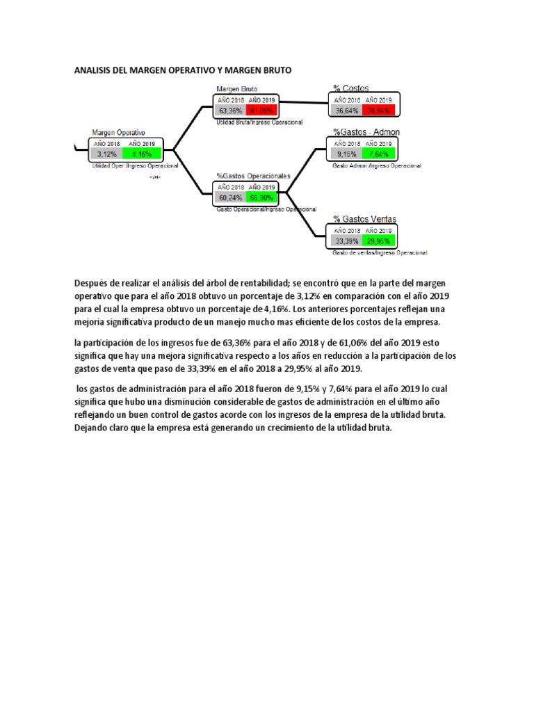 Analisis Del Margen Operativo y Margen Bruto | PDF