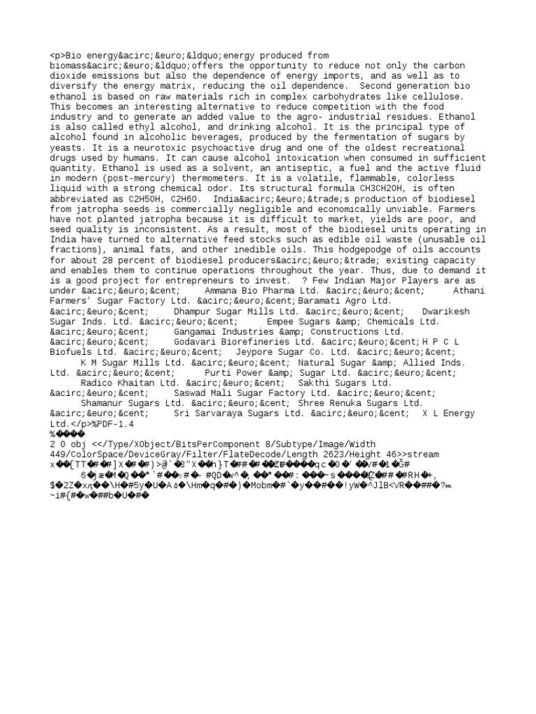 Ethanol From Rice Straw and Rice Husk | PDF | Ethanol | Biodiesel