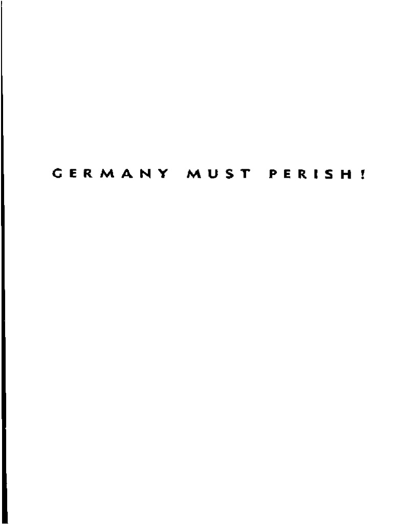 Germany Must Perish! | PDF | Nazism | Nazi Germany