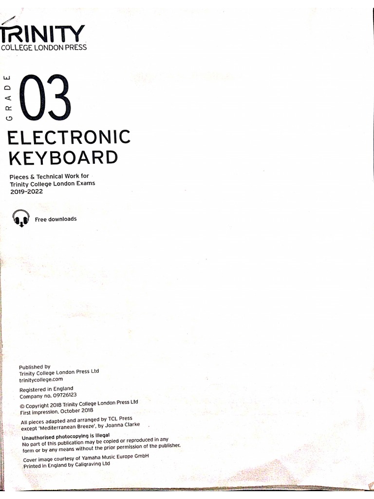 Grade 3 Electronic Keyboard | PDF