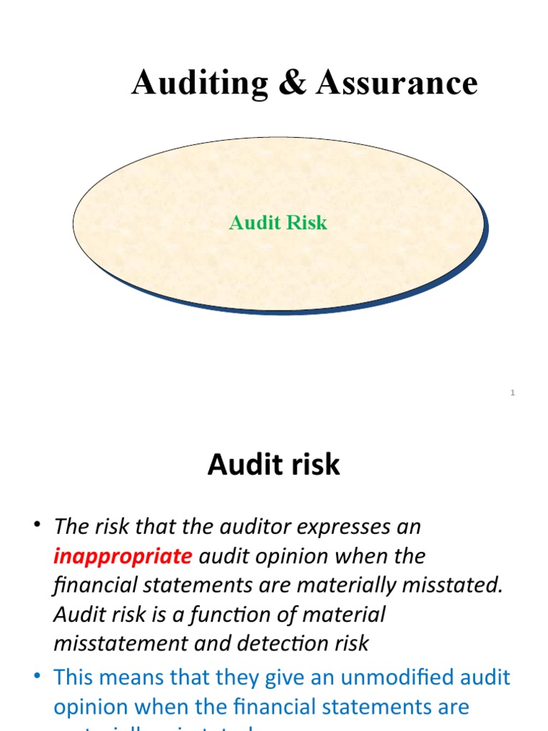 Chapter 5 Audit Risk | Download Free PDF | Audit | Internal Control