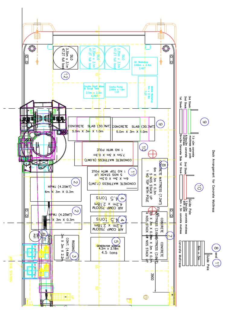 PPSB-PCSB-GA-Deck Layout DSV Crest Odyssey 2 Rev | PDF