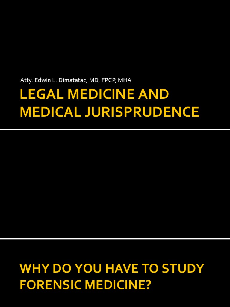 LEG MED 1st | PDF | Forensic Science | Medicine