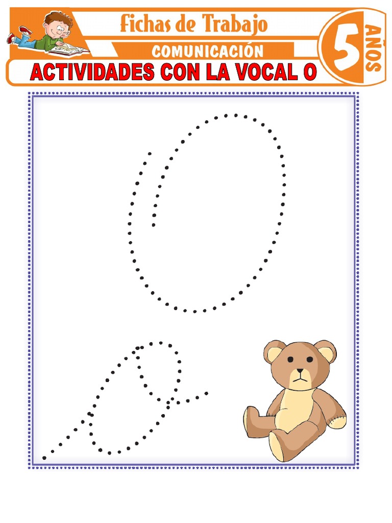 Actividades Con La Vocal O para Ninos de 5 Anos | PDF