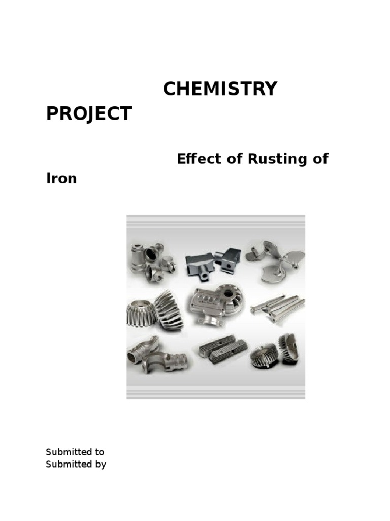 Idoc - Pub Front Page of Chemistry Project Class 12th | PDF