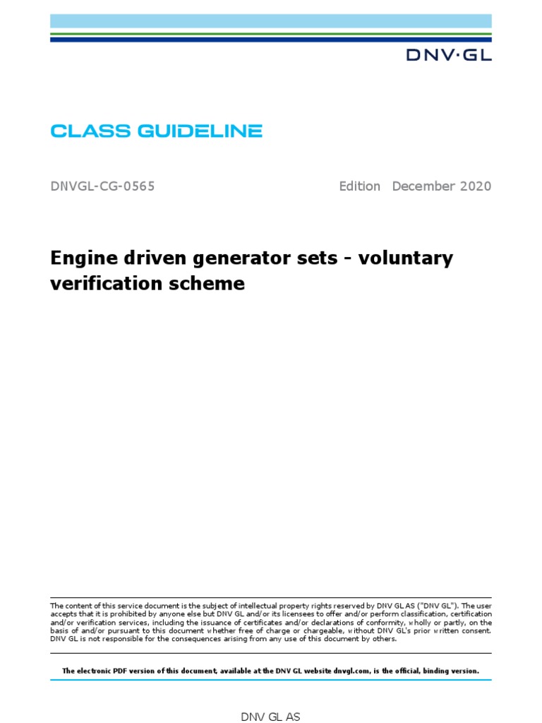 DNVGL CG 0565 | PDF | Verification And Validation | Specification (Technical Standard)