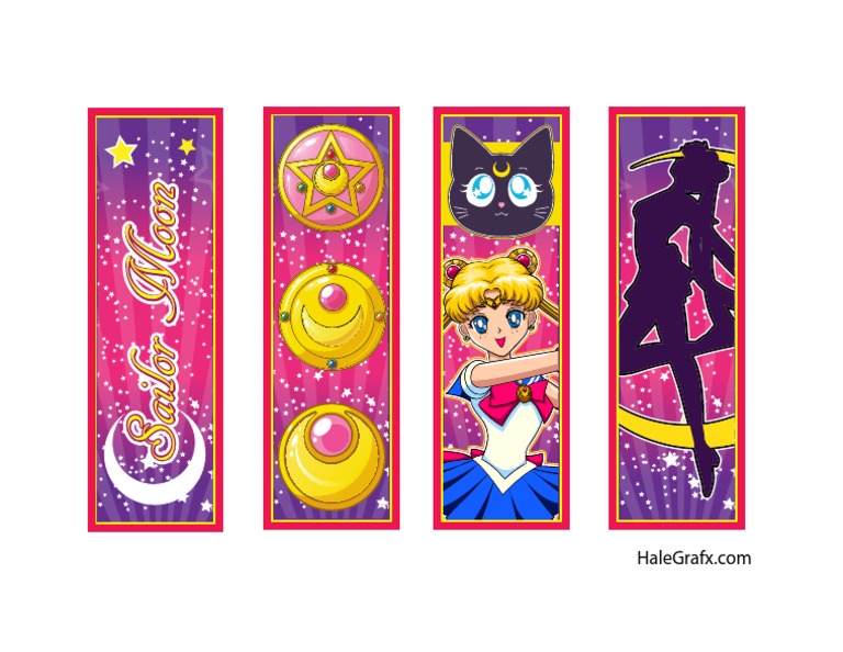 Sailor Moon Bookmarks | PDF