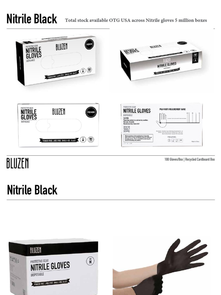 BluZen Nitrile Gloves | PDF
