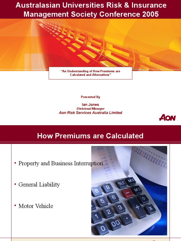 Aon Risk Services Australia Limited: Ian Jones | PDF | Insurance ...