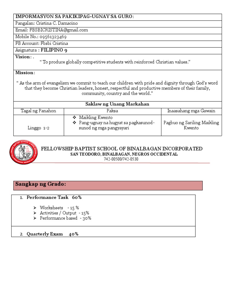 Module Week 1 Maikling Kwento | PDF