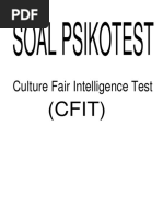 Psikotes CFIT Soal Jawab | PDF