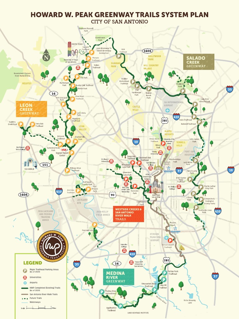 HWP Greenway Trail Map 2019 Updated 8-23-20 | PDF | Transport ...