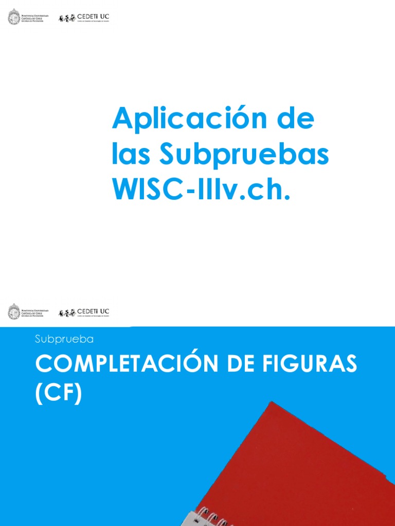 Aplicación y Corrección WISC III V.CH II | PDF | Inteligencia | Analogía