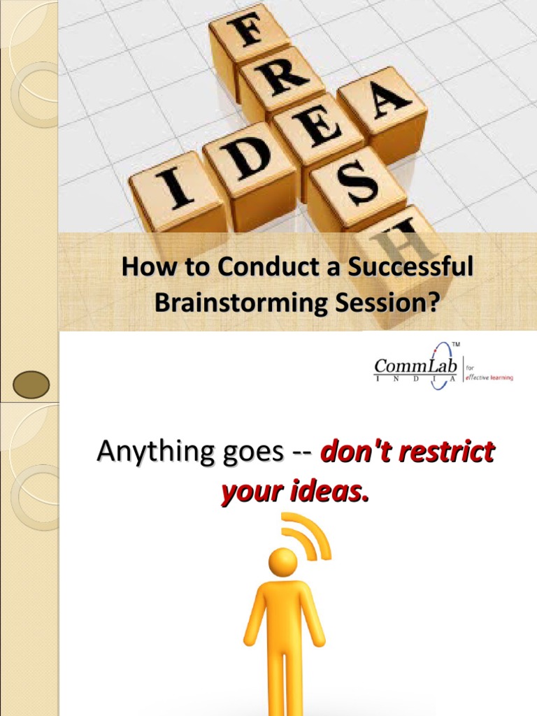 How To Conduct A Successful Brainstorming Session? | PDF ...