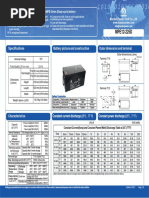 Quanta 12V 42Ah Battery Specifications | PDF | Quantity | Electronics