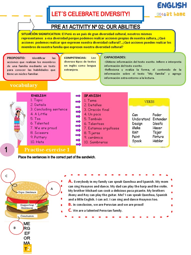 Worksheet PRE A1 EdA 5 Activity 2 | PDF | Musica Popular