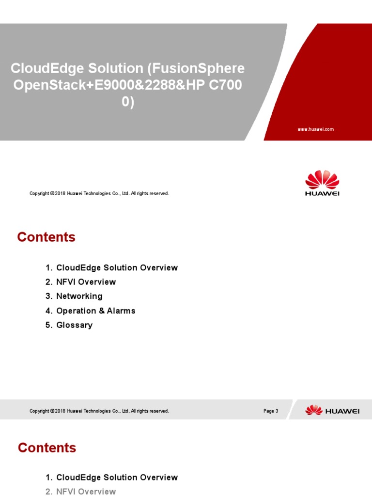 CloudEdge V100R018C10 Layered Cloud Solution (FusionSphere OpenStack ...