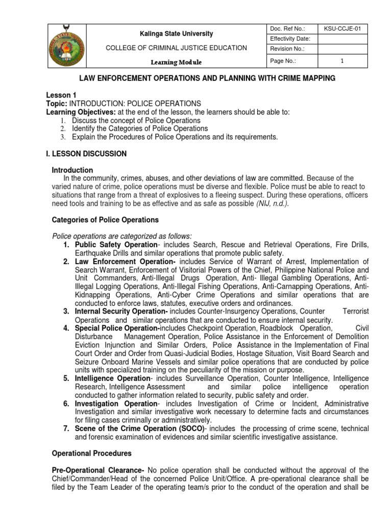 Lesson 1 - LEA 11 | PDF | Police | Common Law