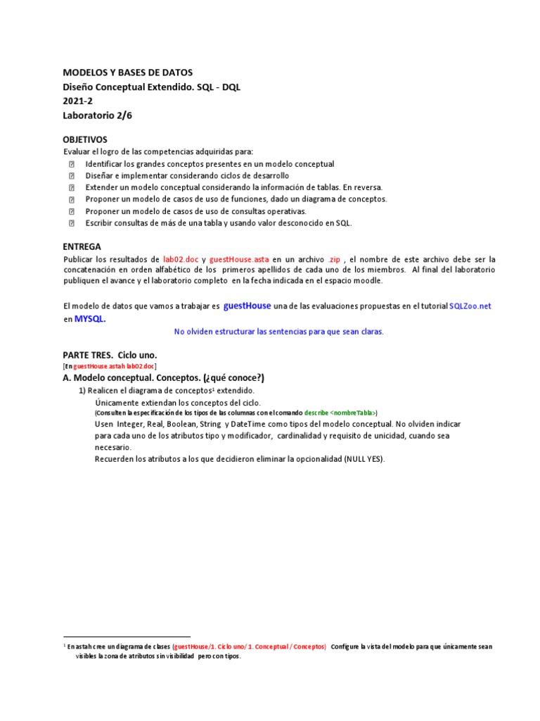 Lab2mbda 1 | PDF | SQL | Modelo conceptual