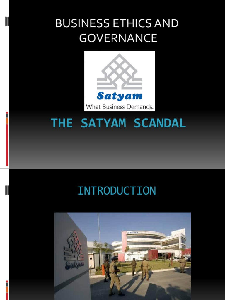 Presentation Final Satyam Scam | PDF | Corporations | Economies