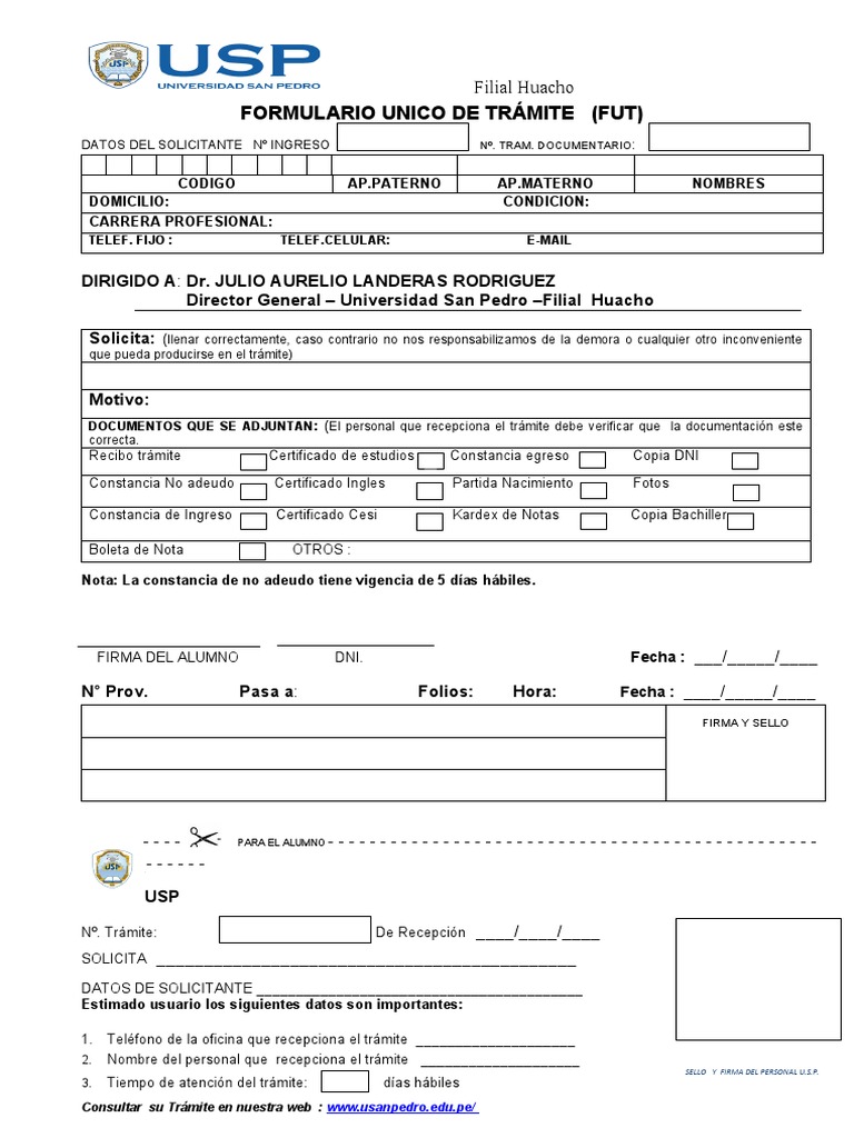 Formato de Solicitud Fut | PDF | Informática