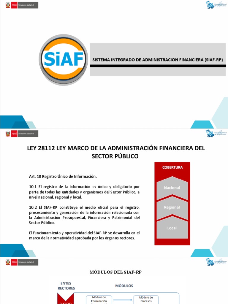 Siaf RP | PDF | Devengo | Economias