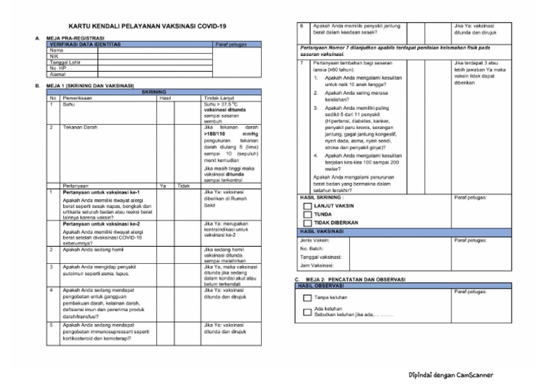 Lembar Skrining | PDF
