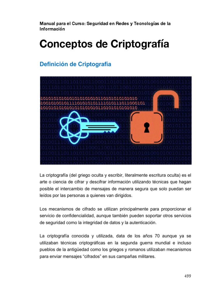 08 Conceptos de Criptografía | PDF | Cifrado | Clave (criptografía)