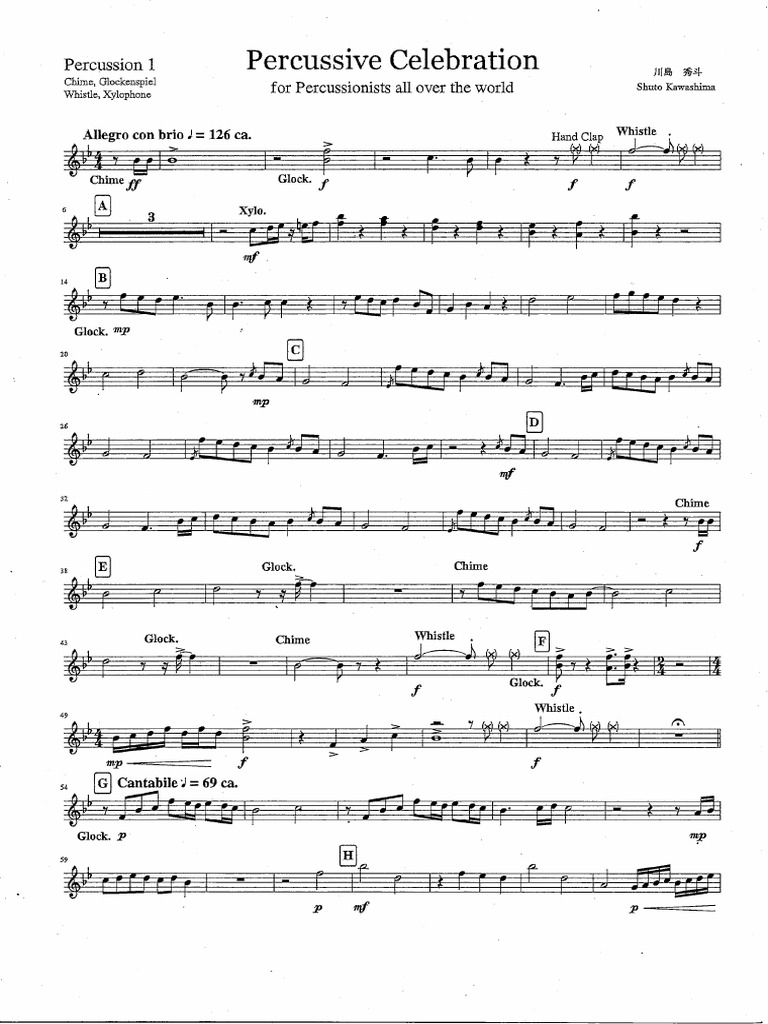 Percussive Celebration - Percussion1 - Chime Glock Whistle Xylo ...