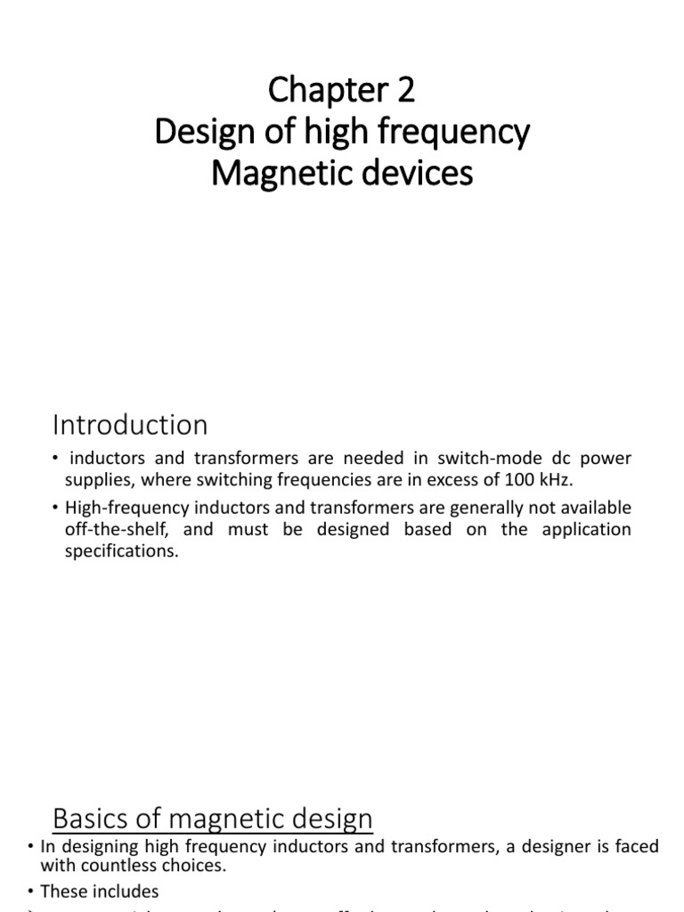 Chapter 2 | PDF | Transformer | Inductor