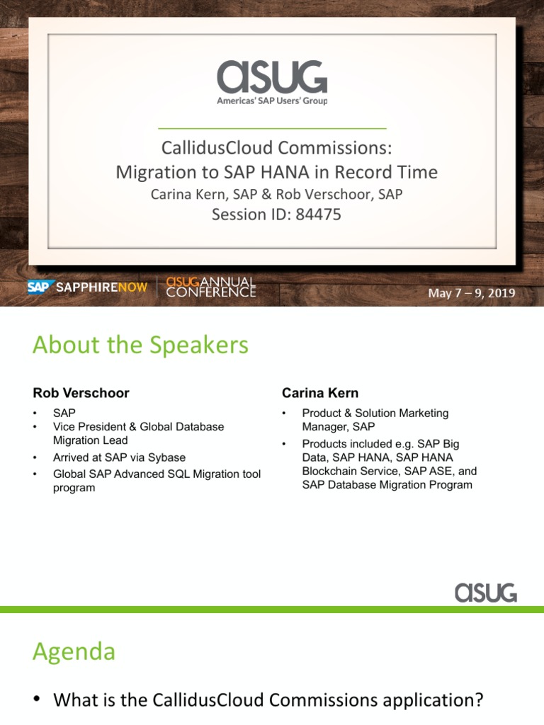 ASUG84475 - Callidus Contract Lifecycle Management Migration To SAP ...