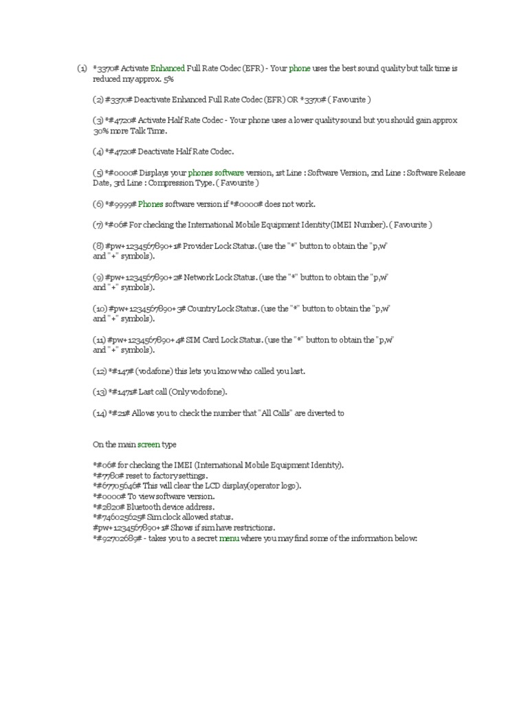 Codes | PDF | Computing | Telecommunications